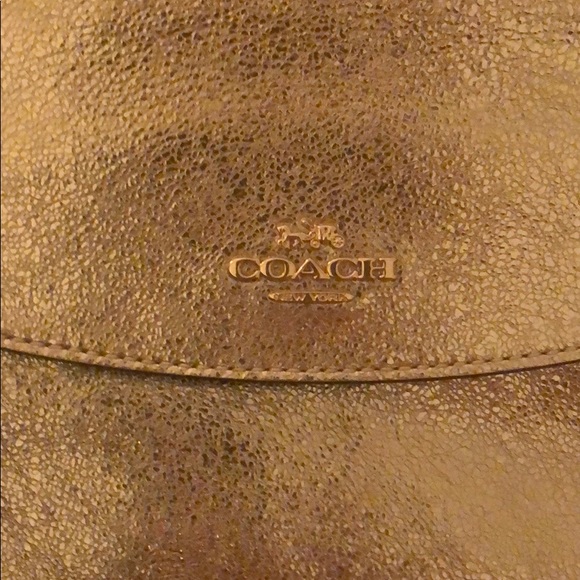 Coach | Bags | Coach Gold Clutch Wallet | Poshmark